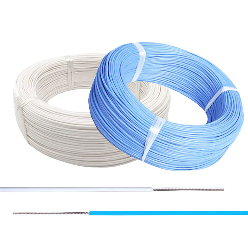 250 Degree PFA Coated Wire Silver Plated Copper Cable Single Core 600V