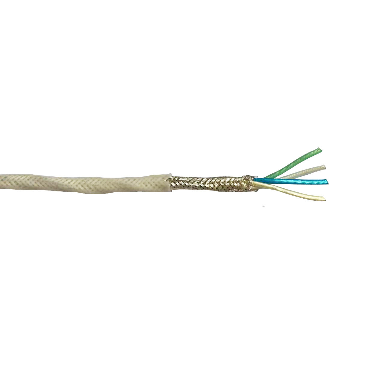 Silver Plated PTFE Insulated Wires 3 Core 4 Core Shielded Wire