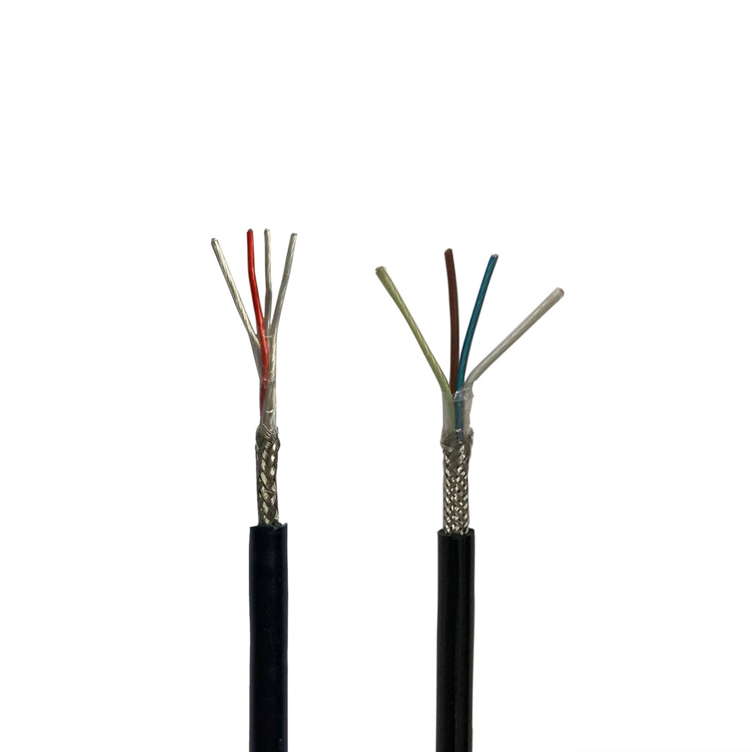 DC500V Fluoroplastic Multi Core Control Cable 4 Core Silver Plated