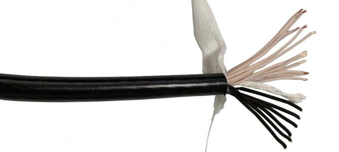 3 Core 4 Core ETFE Insulated PUR Jacket Cable 18 22 24 Gauge